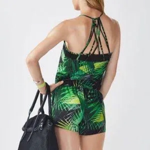Fabletics | Pants & Jumpsuits | Fabletics Dash Rompertropical | Poshmark
